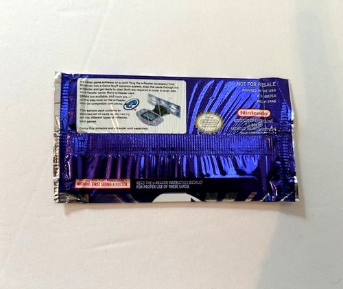 NINTENDO E-READER SAMPLE PACK NEW &FACTORY SEALED NFR Pokemon eReader ...