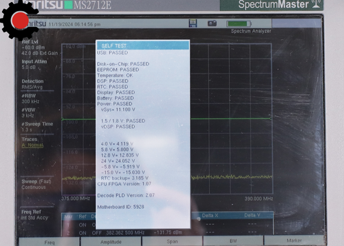Anritsu MS2712E Spectrum Master 9kHz-4GHz Portable Spectrum Analyzer | eBay
