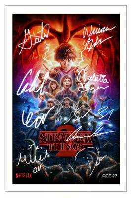 STRANGER THINGS Cast Multi Signed 6X4 Autograph Photo Print Gift Season ...