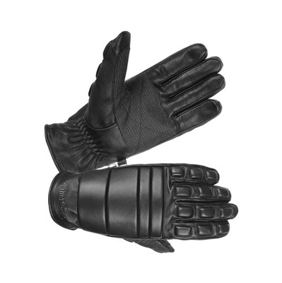 Hugger Police Riot Gloves Fireproof Leather Military Training Assault ...