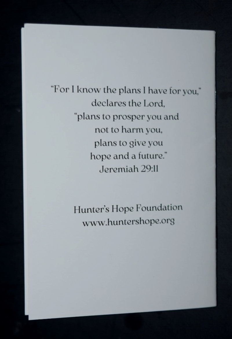 HUNTER's HOPE FOUNDATION "SPIRITUAL SAYINGS BOOKLET," (3.50" x 5.00 ...