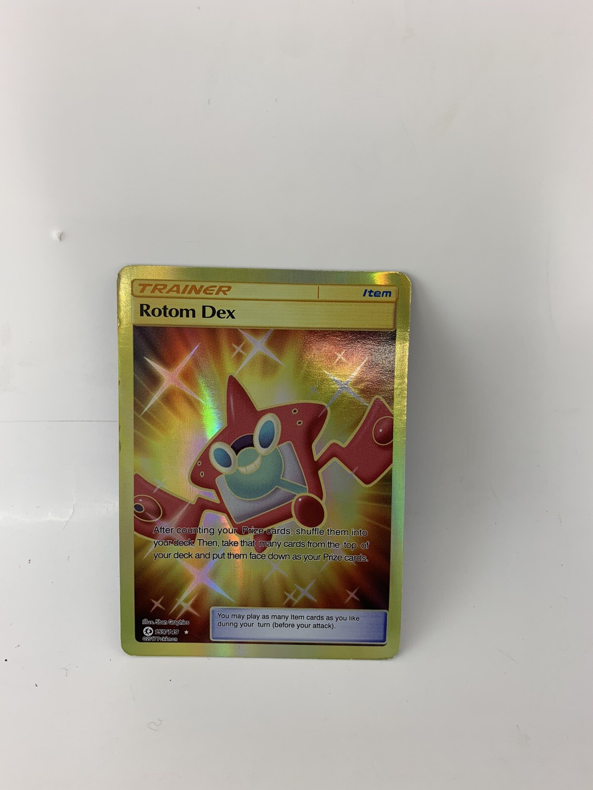 Rotom Dex 159/149 Secret Rare Sun & Moon Pokemon Card Fast Free ...