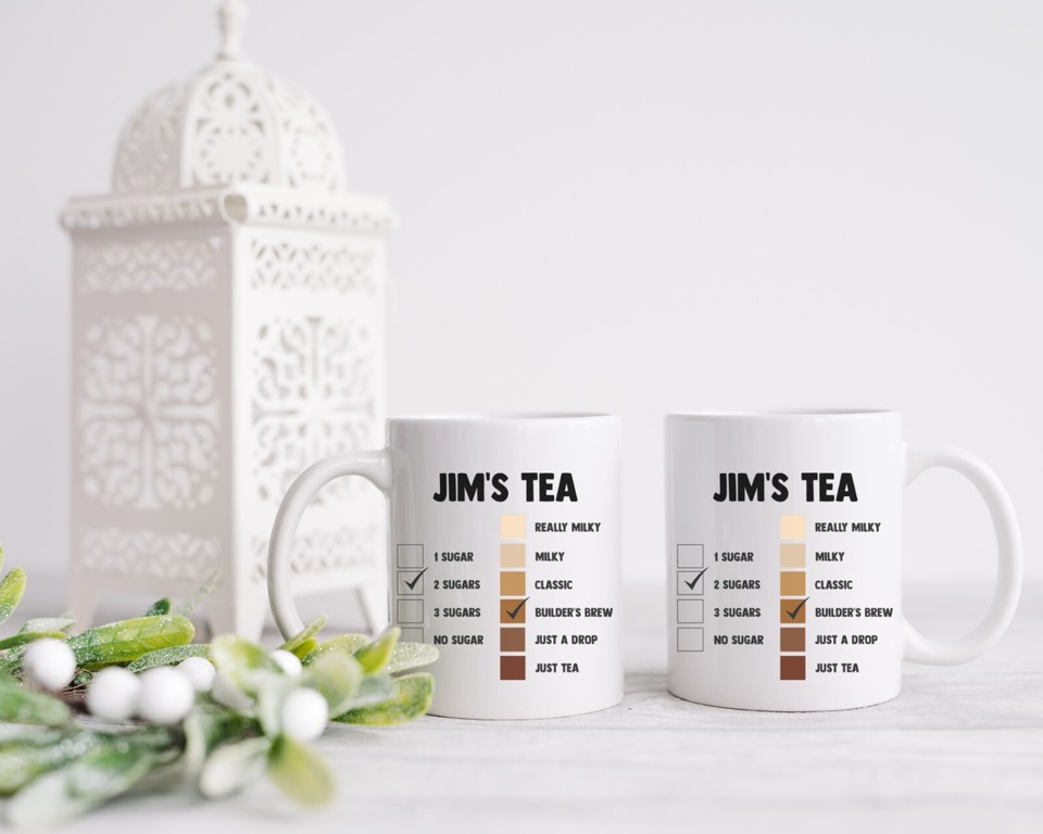 *PERSONALISED* Tea Chart/Preference 11oz Mug by Forever Personal ...