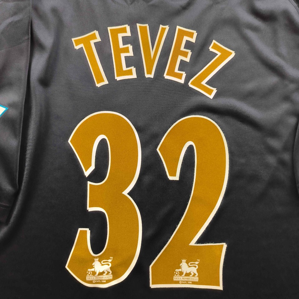 West Ham United 2006-07 Reebok away Carlos Tevez football jersey shirt ...