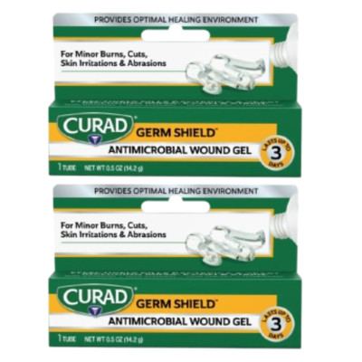 ( 2 pack )-GERM SHIELD Silver Solution Wound Gel By CURAD 0.5oz | eBay