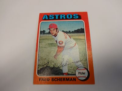 1975 Topps Baseball Fred Scherman Houston Astros Card #252 | eBay