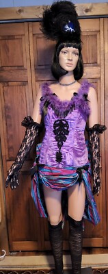 Vtg Theatre Costume Quality Victorian Saloon Burlesque Cosplay Showgirl ...