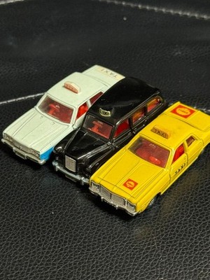 Tomica Japanese Taxi Set of 3 Crown Dodge Austin Minicar | eBay