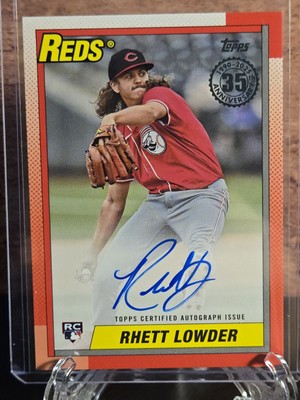 2025 Topps Series 1 Rhett Lowder AUTOGRAPH AUTO 1990 35th Anniversary ...