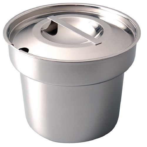 Bain Marie Pot & Lid Stainless Steel Round Soup Pot 4ltr 7pt | eBay