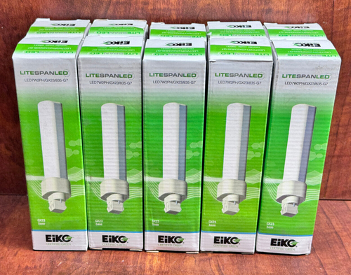 10-Pack 7W GX23 2-Pin LED PL Retrofit Lamp 13W CFL Replacement 120 ...