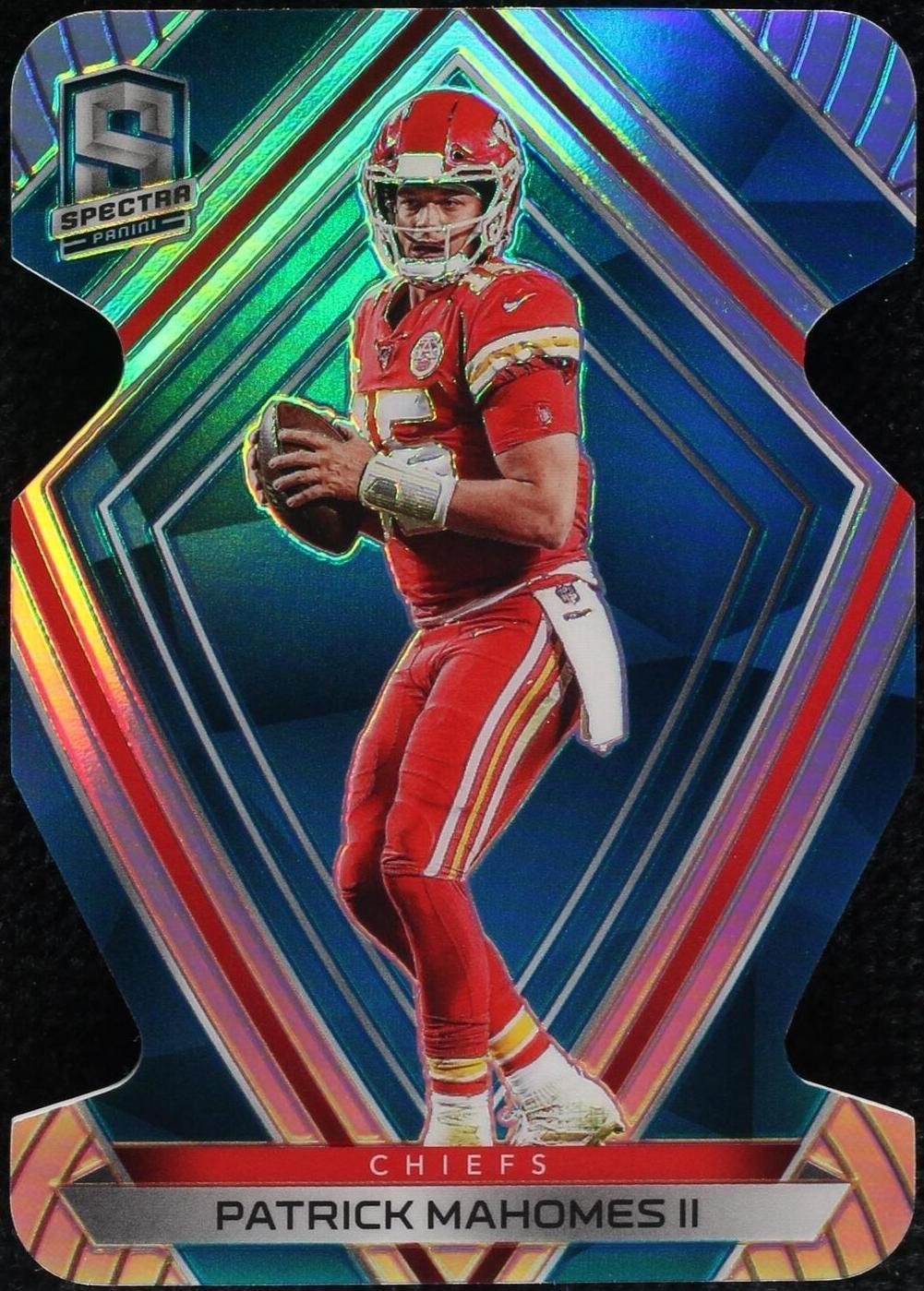 2020 Panini Spectra - Patrick Mahomes II #82 Neon Blue Die-Cut /50 for ...