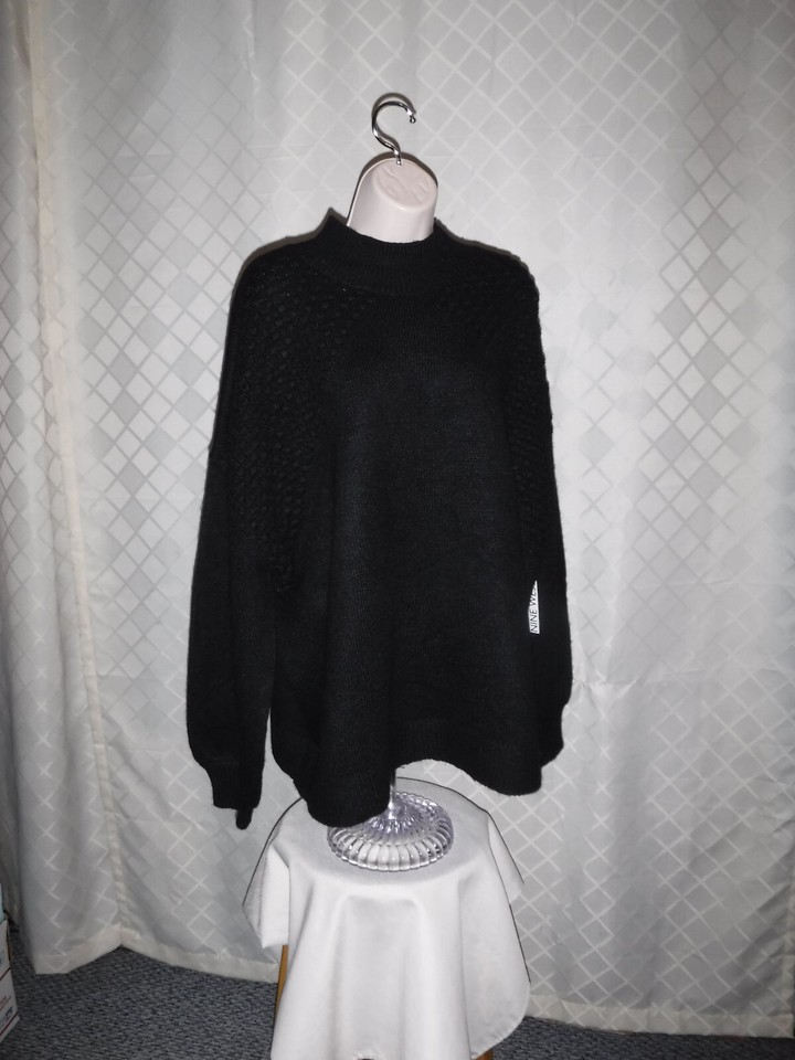 Size Plus Women,s Mock Neck Soft Sweater ,3X ,Nine West color Black NWT ...