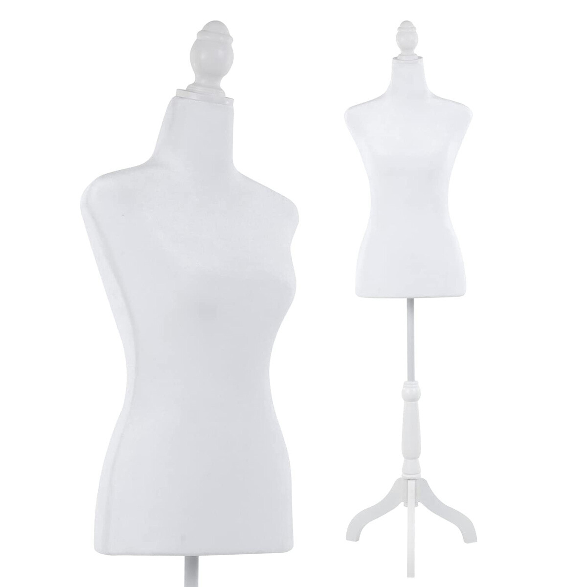 Female Mannequin Adjustable Torso Dress Form Clothing Display W/Tripod ...