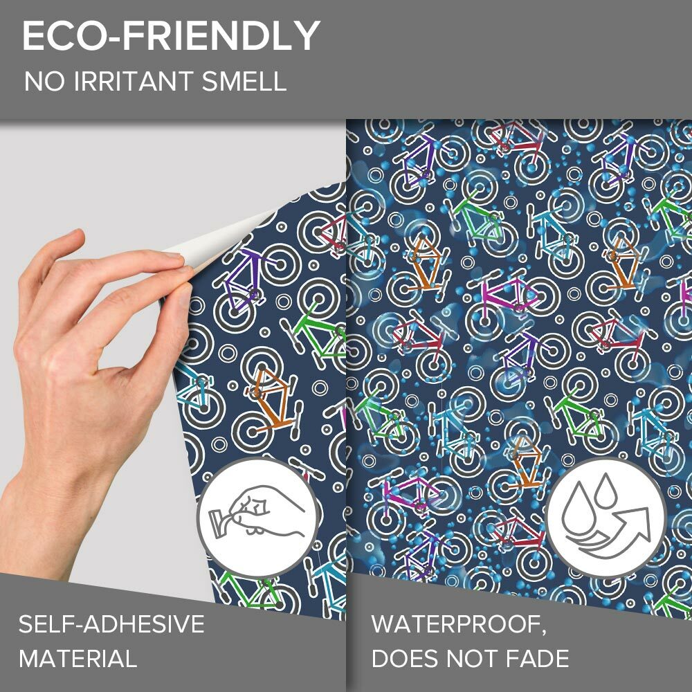 1 x Vinyl Sticker A2 - Colourful Cycle Bikes Cycling Bike #14760 | eBay