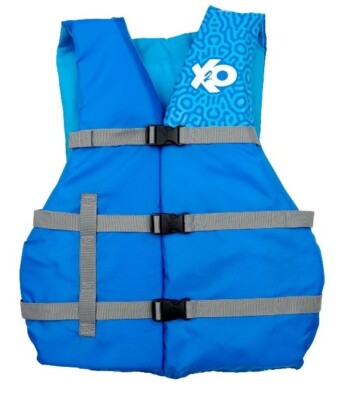 New X2O Adult XXL/XXXL Life Jacket Vest, Preserver Blue Ocean Fishing ...
