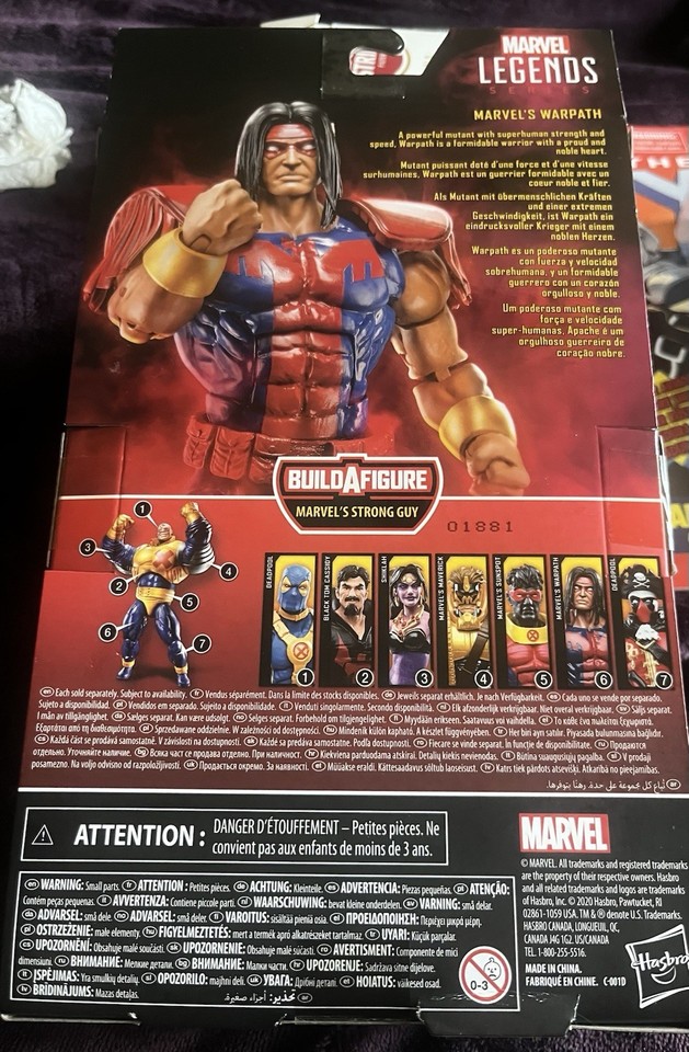Marvel Legends Series WARPATH Strong Guy BAF X-Force Hasbro Action ...