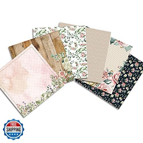 Floral Scrapbook Paper 12x12, 24 Sheets Double-Sided Decorative ...