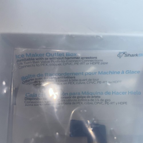 SharkBite Max White 1/2" Snap-On Faceplate Push-to-Connect Ice Maker ...