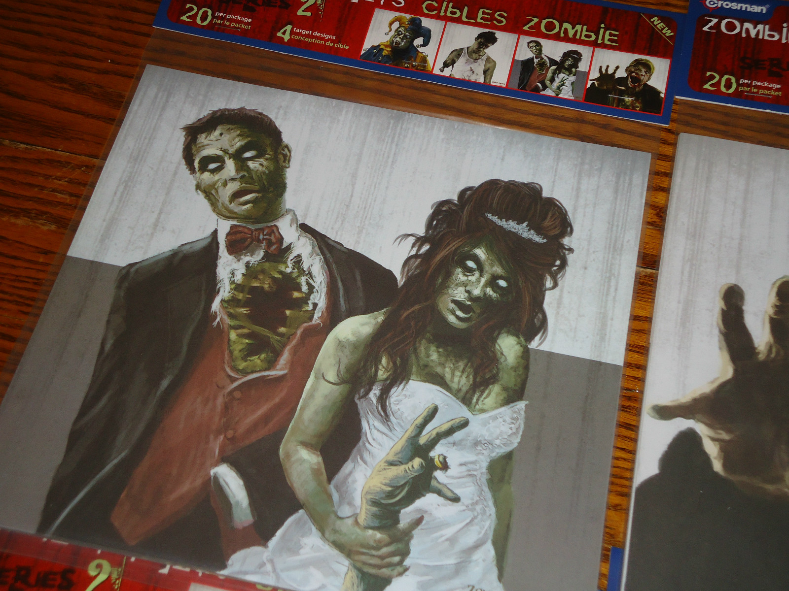 ZOMBIE WIFE WEDDING SHOOTING RANGE TARGETS JERSEY SHORE CLOWN GROOM ...