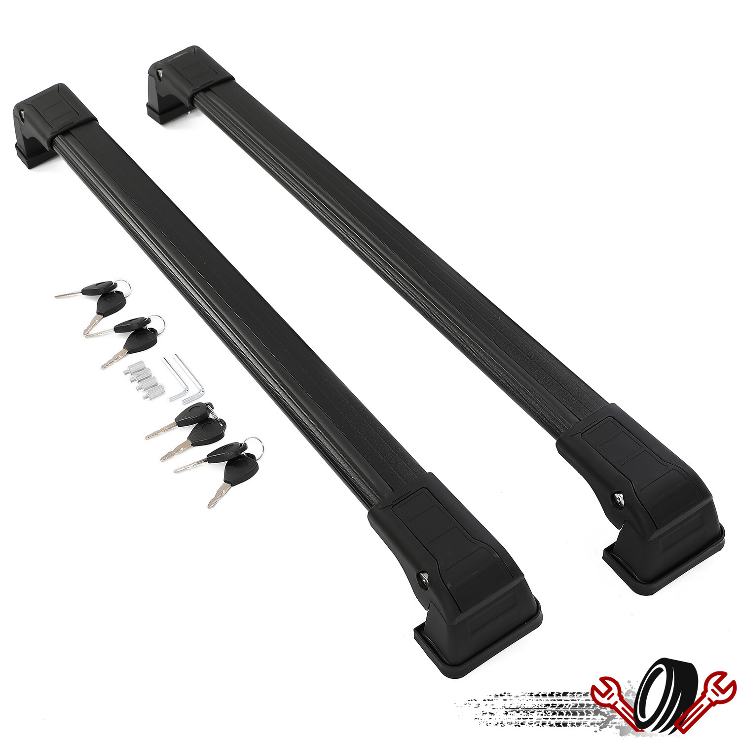 For Mazda 5 Minivan 06-17 13 Roof Rack Cross Bars Luggage Carrier Black ...