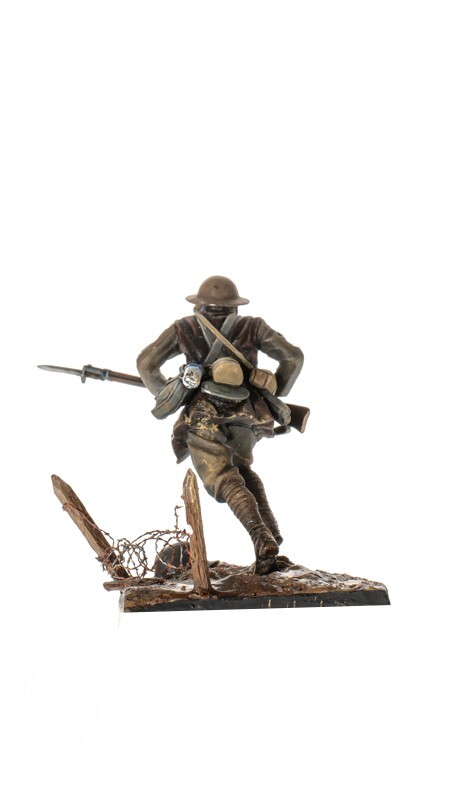 English Infantryman WW1 54mm Painted Tin Toy Soldier Pre-Sale | Art | eBay