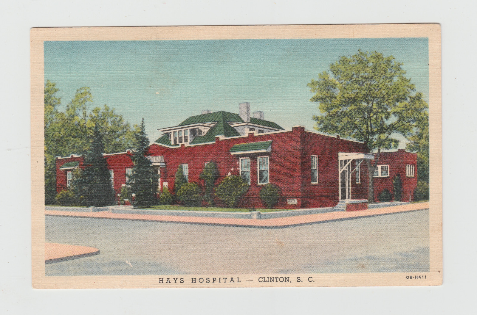 Clinton, South Carolina, Hays Hospital - Postcard 1107 | eBay