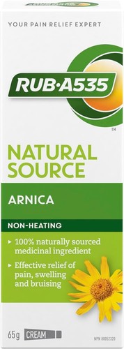 Rub A535 Natural Source Arnica Cream for Inflammation & Pain Relief 65g ...