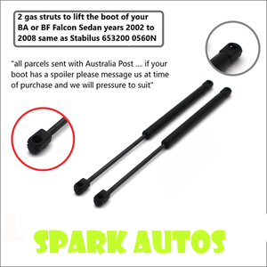 1 Pair Ford BA BF Falcon Fairmont Sedan Boot Lid Gas Struts match ...