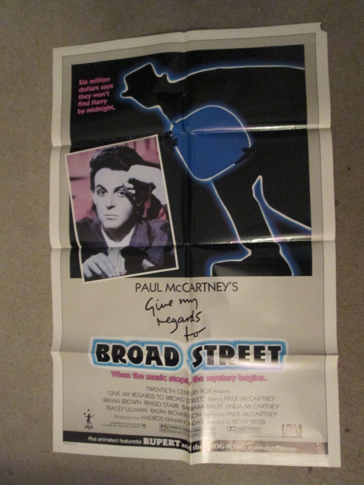 Give My Regards To Broad Street - Original Movie Poster - Paul ...