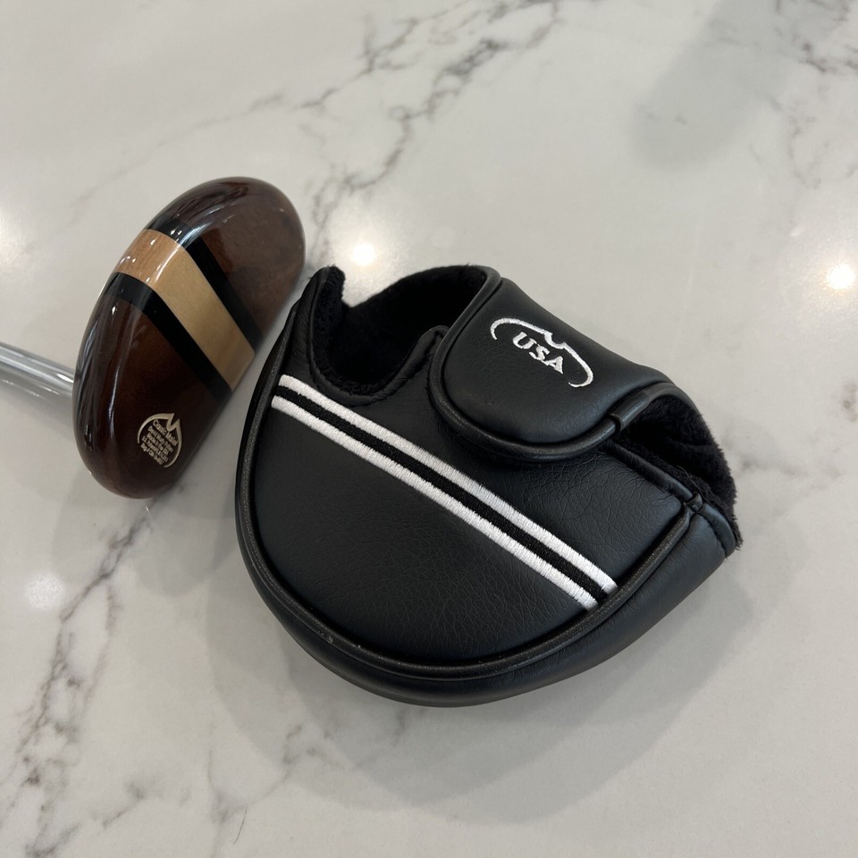 David Musty Classic Mallet Wood Putter Carved “Flight Safety” 35” RH ...