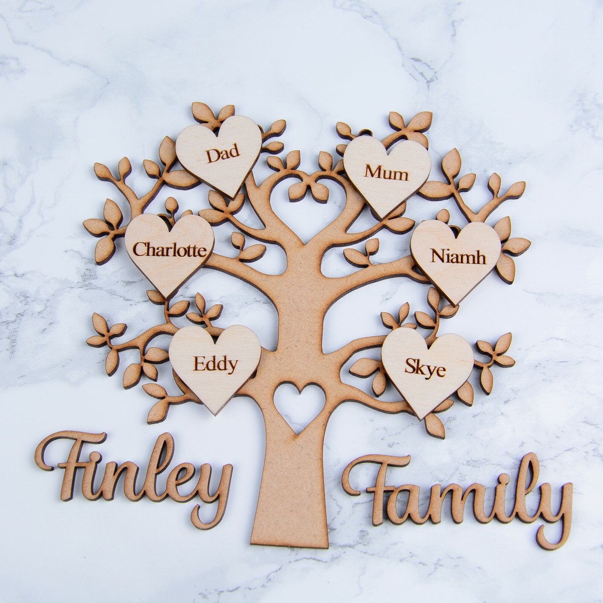 Heart Family Tree Template