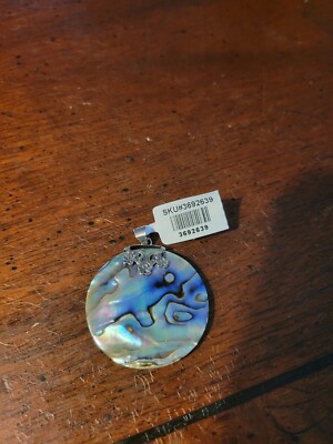 DJOY STERLING PENDANT Abalone Shell Beautiful Intricate NWT 925 | eBay