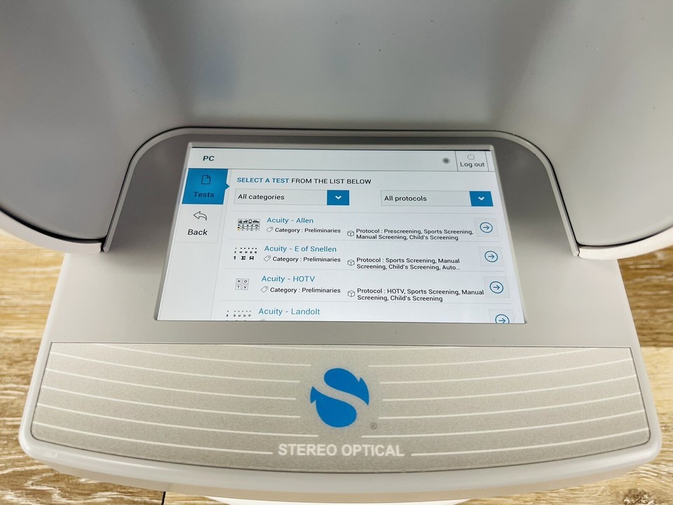 Stereo Optical OPTEC Plus PG Digital Vision Screener C86004 Vision ...