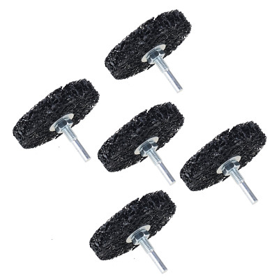 5-Pack 3'' Poly Strip Wheel Rust Paint Clean Angle Grinder Disc with ...