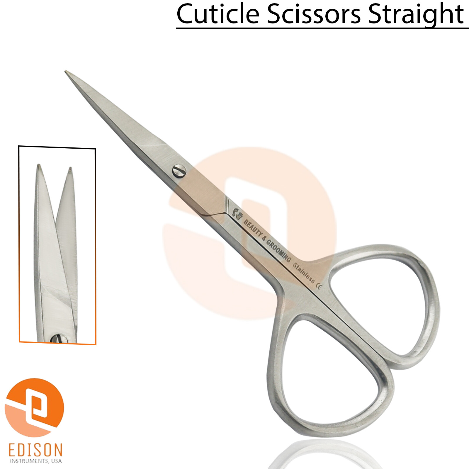 Professional Cuticle Scissors Manicure Nail Art Cutting Straight ...