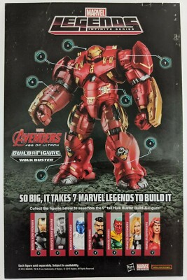 DAMAGED Marvel Legends Hulkbuster Print Ad Poster Art PROMO Avengers ...