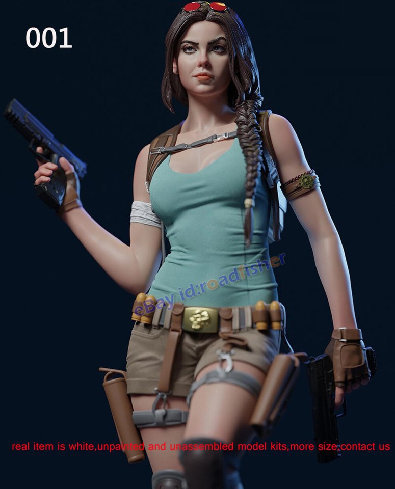 Lara Croft 1/12 1/8 1/6 1/4 1/3 Model Kit Unpainted Unassembled 3D ...