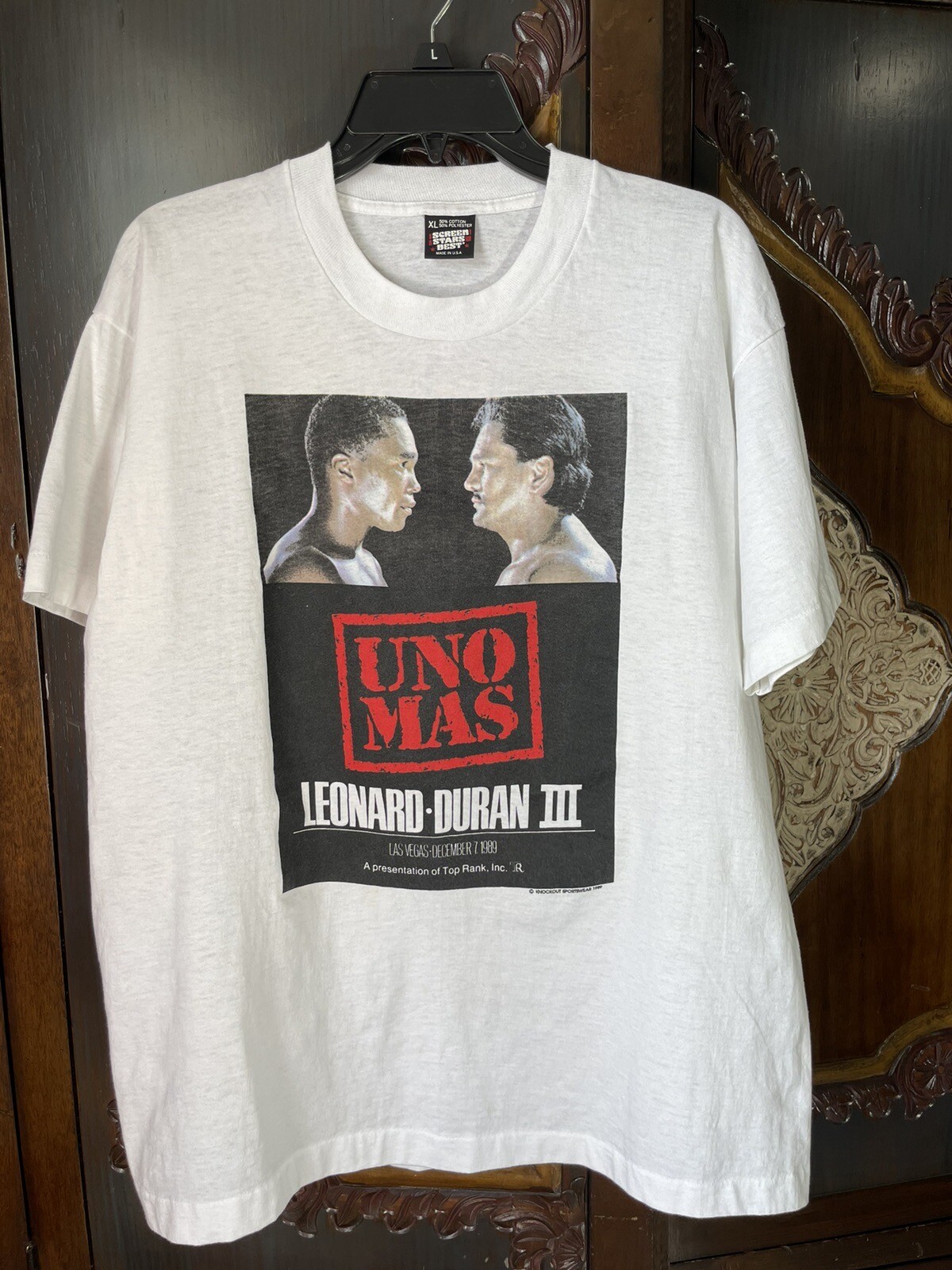 Vintage Sugar Ray Leonard Duran Uno Mas Fight Boxing … - Gem