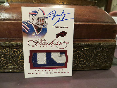 Panini Flawless Ruby Autograph Jersey Auto Bills Fred Jackson 08/15 ...