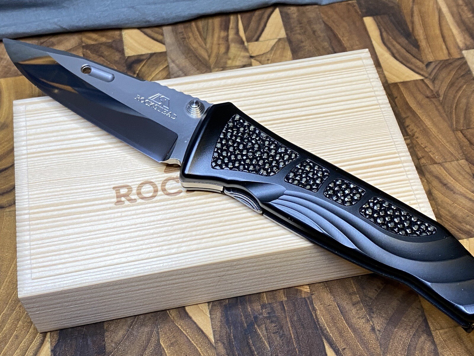 Rockstead TEI-ZDP Japanese Folding Knife 3.5" ZDP-189 Mirror Finish ...