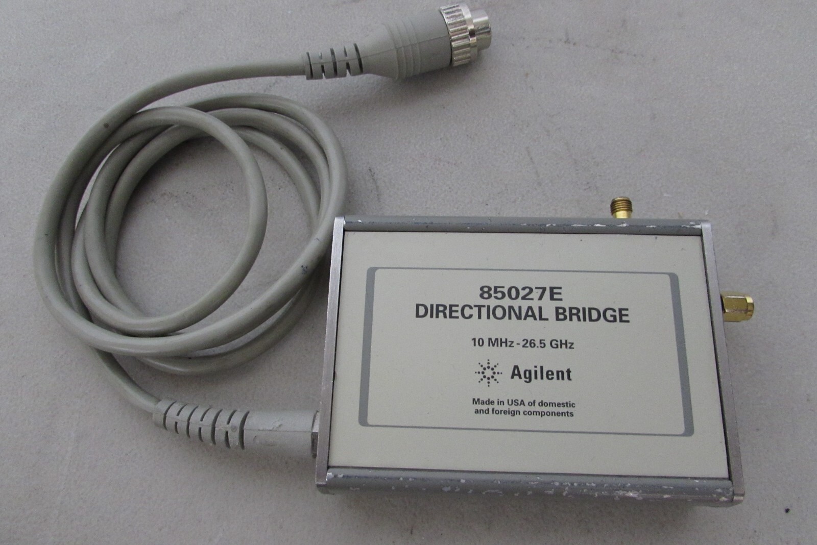 Agilent HP 85027E Directional Bridge, .01 to 26.5 GHz, 3.5mm(f)/3.5mm ...