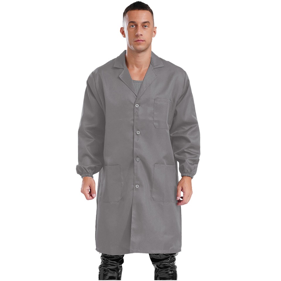 Unisex Uniform Lightweight Jacket Pockets Work Coat Mechanical Mens ...