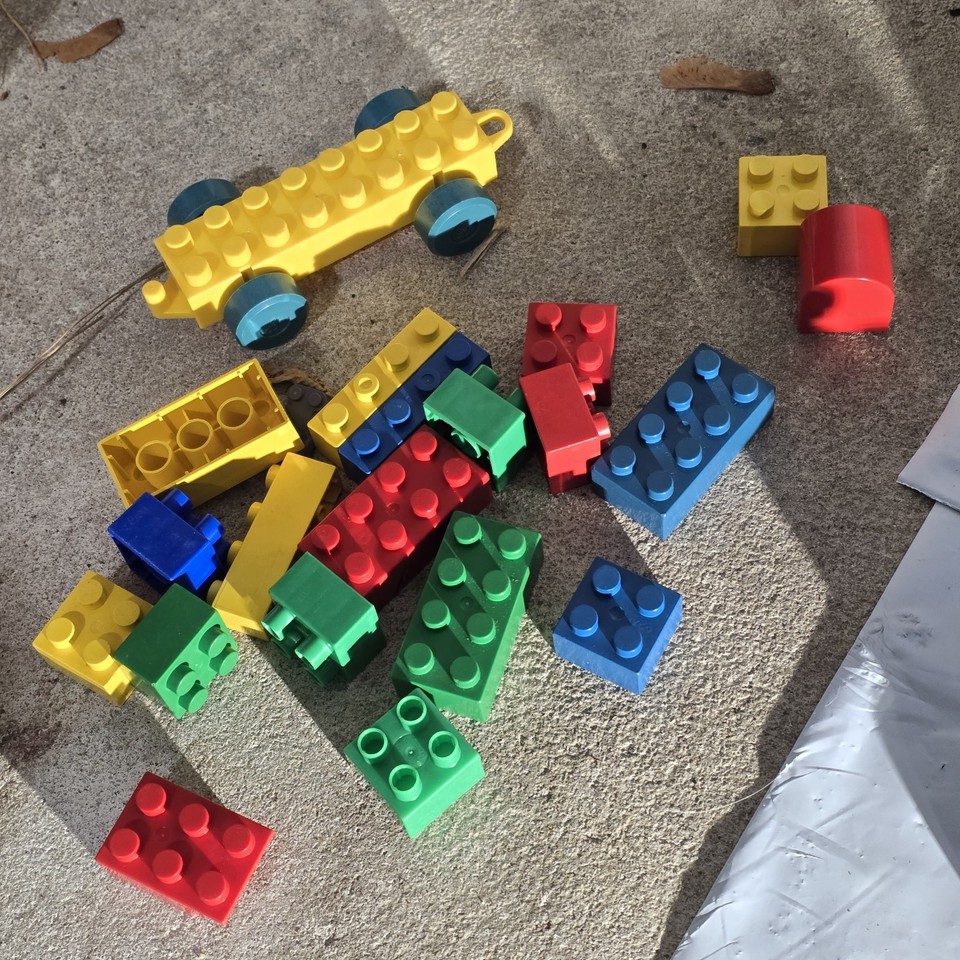 Vintage Lego Duplo Big Blocks Lot of 64 Pieces - Plus Random With 2 ...