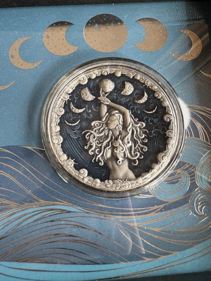 2023 2 oz Antique Niue .999 Silver Calypso Coin High Relief Colored OGP ...