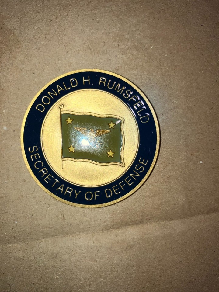 9/11 SECDEF Donald H. Rumsfeld 13th & 21st US Secretary of Defense Coin ...
