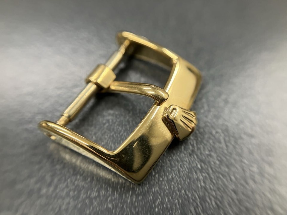 genuine product 16mm Rolex buckle leather belt leather belt ROLEX crown ...