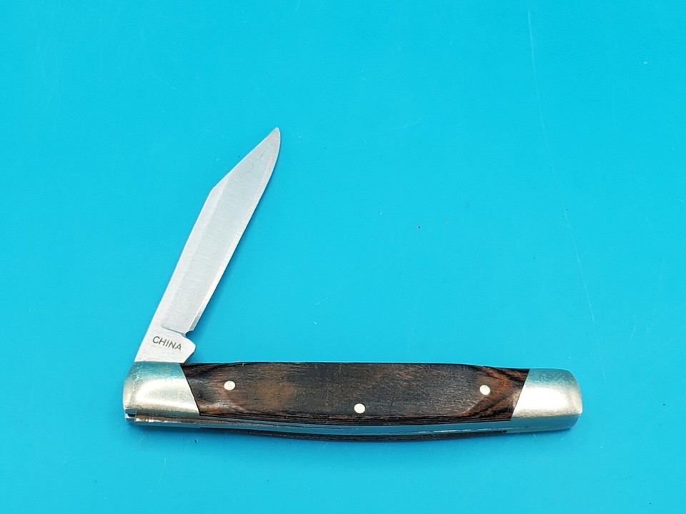 Buck 379 Solo Single Blade Wood Handle Folding Pocket Knife! 2017 DATE ...