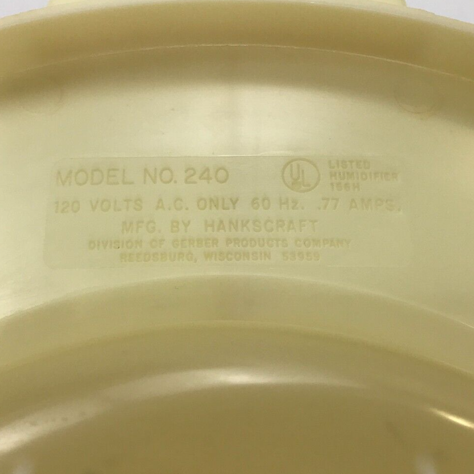 Vintage Hankscraft 240 Cool Vapor Humidifier Vaporizer by Gerber WORKS ...