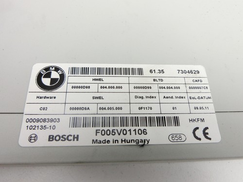 BMW X3 F25 2011 Tailgate trunk control unit module F005V01106 MGM35818 ...